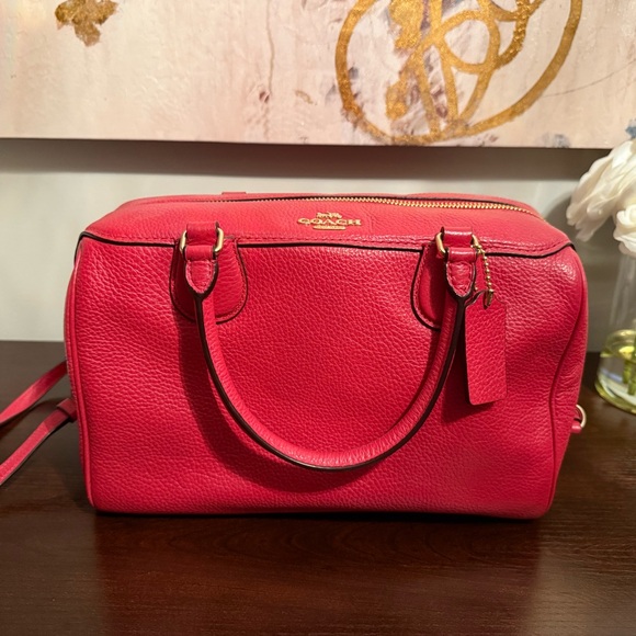 Coach | Bags | Coach Red Leather Womens Bag | Poshmark